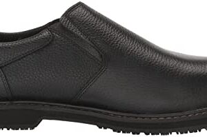 Dr. Scholl's Shoes Men's Winder II Slip Resistant Work Loafer,Black Leather,11.5 Wide