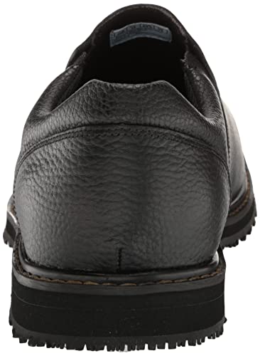 Dr. Scholl's Shoes Men's Winder II Slip Resistant Work Loafer,Black Leather,11.5 Wide