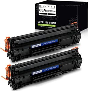 compatible toner cartridges replacement for hp 85a ce285a compatible with laserjet pro p1102w p1109w m1212nf m1217nfw printer (2 black) 1