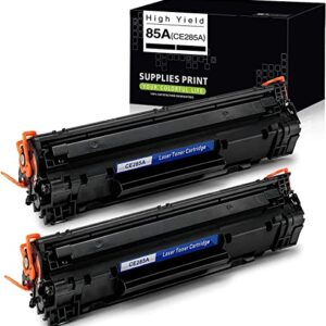 Compatible Toner Cartridges Replacement for HP 85A CE285A Compatible with Laserjet Pro P1102W P1109W M1212NF M1217NFW Printer (2 Black) 1