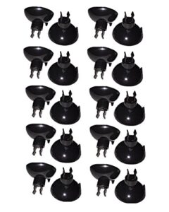 honbay 20pcs aquarium black sucker clip suction cups airline tubing holder