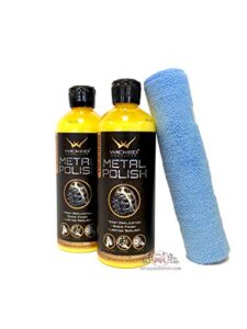 2 wicked metal polish 16 oz. combo pack w/free microfiber towel