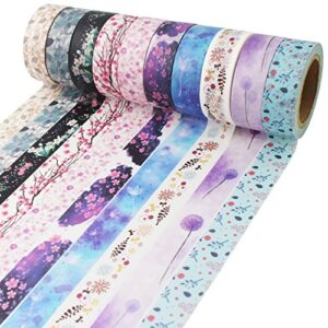 washi tape 33 feet long each roll diy japanese masking tape decorative masking tape scrapbooking tape for arts crafts office party supplies and gift wrapping