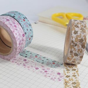 Washi Tape 33 Feet Long Each Roll DIY Japanese Masking Tape Decorative Masking Tape Scrapbooking Tape for Arts Crafts Office Party Supplies and Gift Wrapping