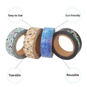 Washi Tape 33 Feet Long Each Roll DIY Japanese Masking Tape Decorative Masking Tape Scrapbooking Tape for Arts Crafts Office Party Supplies and Gift Wrapping