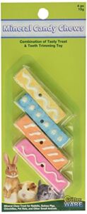 (3 packages) ware manufacturing mineral candy chews small pet treats - 4 per package