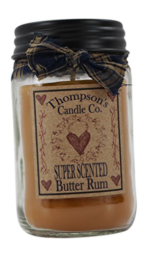 Thompson's Candle Co Butter Rum Mason Jar Candles