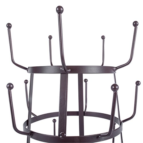 DII Metal Kitchen Storage Collection 3-Tier Mug Tree Stand, 9.5x12.75, Rustic Bronze