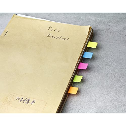 2 Pack Divider Sticky Notes Memo Set for Binders, Notebooks, Planners w/ Index Tabs, Flags (Multicolored)