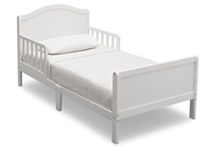 delta children bennett wood toddler bed - greenguard gold certified, bianca white