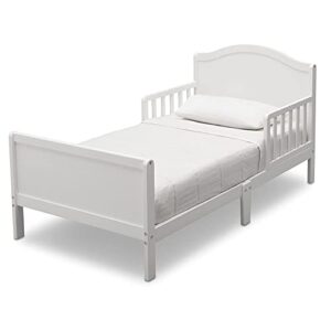 Delta Children Bennett Wood Toddler Bed - Greenguard Gold Certified, Bianca White