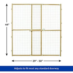 MidWest Homes for Pets Wire Mesh Pet Safety Gate, 44 Inches Tall & Expands 29-50 Inches Wide, Large