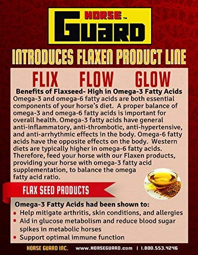 Flix 9 lb, 100% Flaxseed Healthy Treats for Horses, High in Omega-3