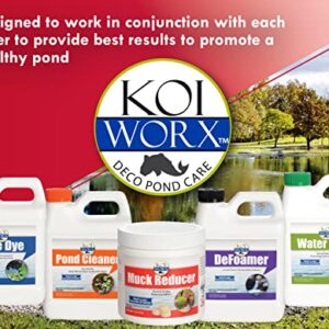 KoiWorx Muck Reducer, 145 Tablets Treats up to 6,000 Gallons of Water, Beneficial Bacteria Reduces Muck, Sludge and Organic Build up, Formulated for Ponds, Water Features and Safe for Koi