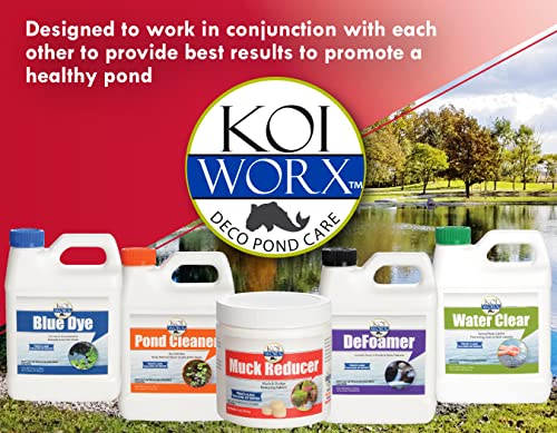 KoiWorx Muck Reducer, 145 Tablets Treats up to 6,000 Gallons of Water, Beneficial Bacteria Reduces Muck, Sludge and Organic Build up, Formulated for Ponds, Water Features and Safe for Koi