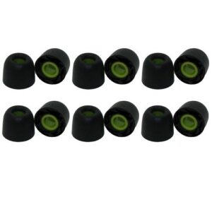 medium - 6 pairs earphones plus brand memory foam replacement earbud tips for 1more triple driver e1001 earphones, ear tips, earphone cushions