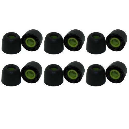 Medium - 6 Pairs Earphones Plus Brand Memory Foam Replacement Earbud Tips for 1More Triple Driver e1001 Earphones, Ear Tips, Earphone Cushions