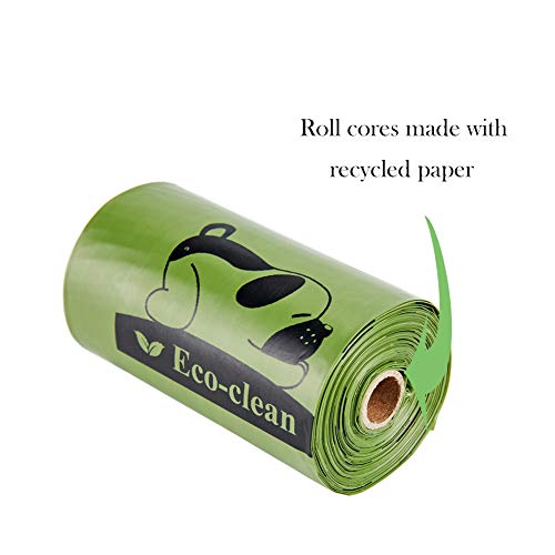 ECO-CLEAN Poop Bags Biodegradable, 16 Rolls/240 Bags, Dog Waste Bags, Unscented, Leak-Proof, Easy Tear- Off