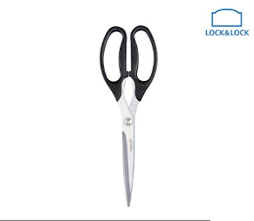 Lock&Lock Korean BBQ Bulgogi Kalbi Stainless Steel (420J2) Scissors - Meat Cutting Shears 9.8 Inch - Right and Left Hand Users