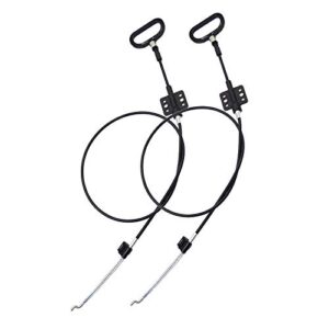 2 pieces recliner release cable replacement d-ring pull handle, exposed length 4.75" with s tip