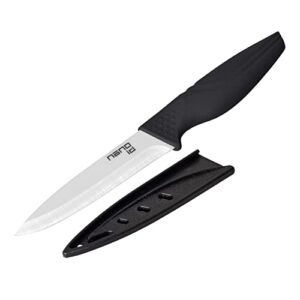 NANO ID Ceramic Steak Red Knife Extremely Sharp Ceramic Knife (black)