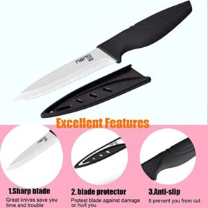 NANO ID Ceramic Steak Red Knife Extremely Sharp Ceramic Knife (black)