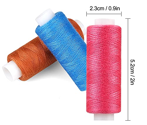 CiaraQ Sewing Threads Kits, 30 Colors Polyester 250 Yards Per Spools for Hand Sewing & Embroidery