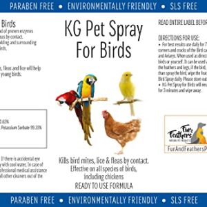 KG Pet Spray for Birds - 16oz Ready to Use Formula