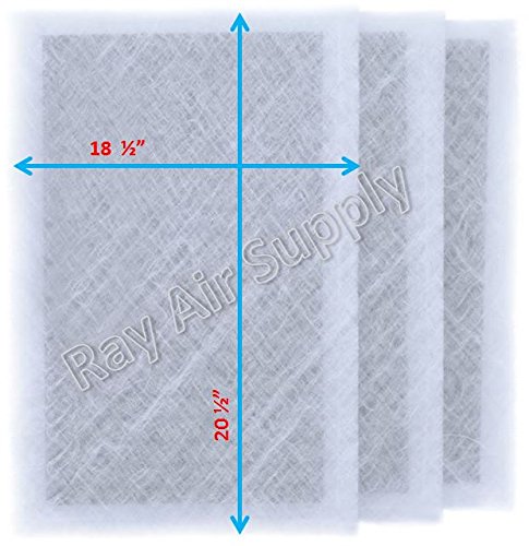 RAYAIR SUPPLY 20x23 Air Ranger Replacement Filter Pads 20x23 (3 Pack) White