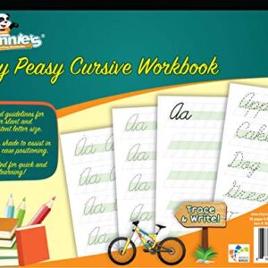 Channie’s Easy Peasy Cursive Handwriting Workbook for Kids, Tracing & Cursive Writing Practice Book, 80 Pages Front & Back, 40 Sheets, Grades 1st – 3rd, Size 8.5” x 11”