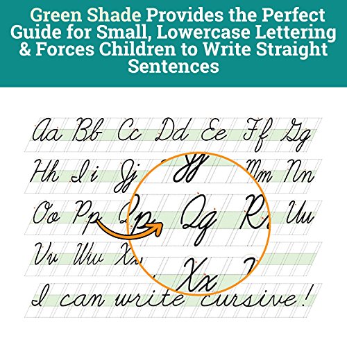 Channie’s Easy Peasy Cursive Handwriting Workbook for Kids, Tracing & Cursive Writing Practice Book, 80 Pages Front & Back, 40 Sheets, Grades 1st – 3rd, Size 8.5” x 11”