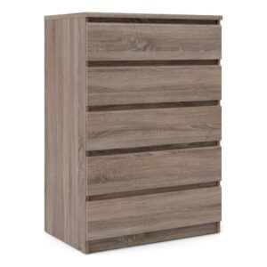 tvilum scottsdale 5 drawer chest, truffle