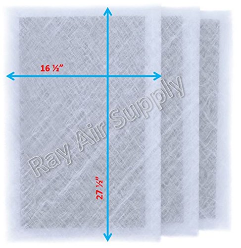 RAYAIR SUPPLY 18x30 Air Ranger Replacement Filter Pads 18x30 (3 Pack) White