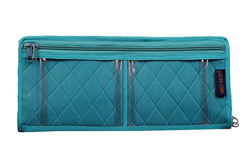 Yazzii Sewing Machine Feet Organizer Bag - Sewing Supply Organizer - Sewing Accessories Organizer with Pockets Aqua