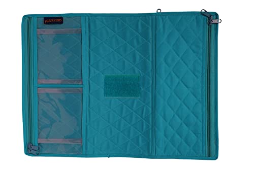 Yazzii Sewing Machine Feet Organizer Bag - Sewing Supply Organizer - Sewing Accessories Organizer with Pockets Aqua