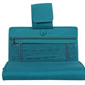 Yazzii Sewing Machine Feet Organizer Bag - Sewing Supply Organizer - Sewing Accessories Organizer with Pockets Aqua