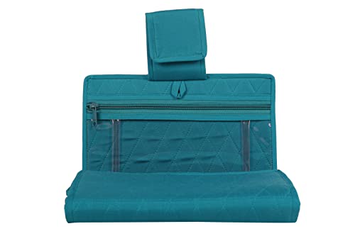 Yazzii Sewing Machine Feet Organizer Bag - Sewing Supply Organizer - Sewing Accessories Organizer with Pockets Aqua