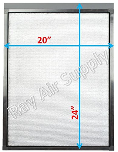 RAYAIR SUPPLY 20x24 Totaline CG1000 1" Air Cleaner Replacement Filter Pads 20x24 Refills (4 Pack)