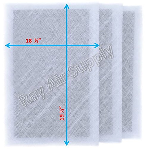 RAYAIR SUPPLY 20x22 Air Ranger Replacement Filter Pads 20x22 (3 Pack) White