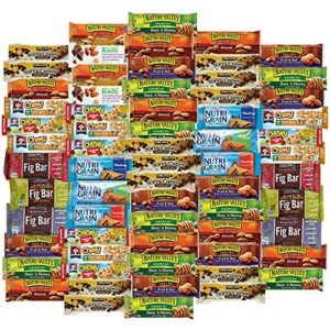 veratify - healthy snacks to go, healthy mixed snack box & snacks gift variety pack – arrangement for office or home – granola bars, care package (66 count)