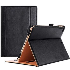 procase ipad 9.7 case 2018/2017 ipad case - stand folio cover case for apple ipad 9.7 inch, also fit ipad air 2/ ipad air -black