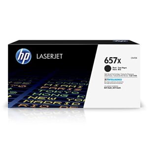 hp 657x black high-yield toner cartridge | works with hp color laserjet enterprise mfp m681, m682 series | cf470x