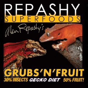 repashy grubs 'n' fruit crested gecko diet 8 oz (1/2 lb) jar