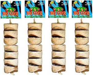 wesco pet original bird kabob shreddable bird toy (4 pack)