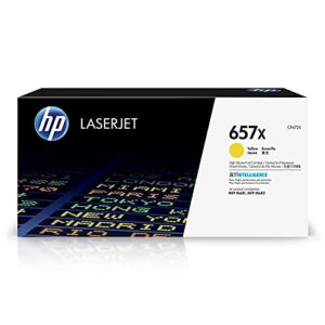 hp 657x yellow high-yield toner cartridge | works with hp color laserjet enterprise mfp m681, m682 series | cf472x