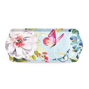 pimpernel colorful breeze collection sandwich tray | serving platter | crudité and appetizer tray | made of melamine | measures 15.1" x 6.5" | dishwasher safe