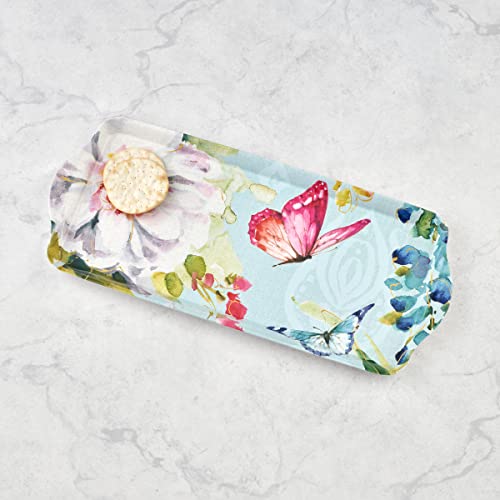 Pimpernel Colorful Breeze Collection Sandwich Tray | Serving Platter | Crudité and Appetizer Tray | Made of Melamine | Measures 15.1" x 6.5" | Dishwasher Safe