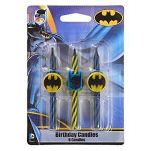 Batman Birthday Cake Candles - 6 pc