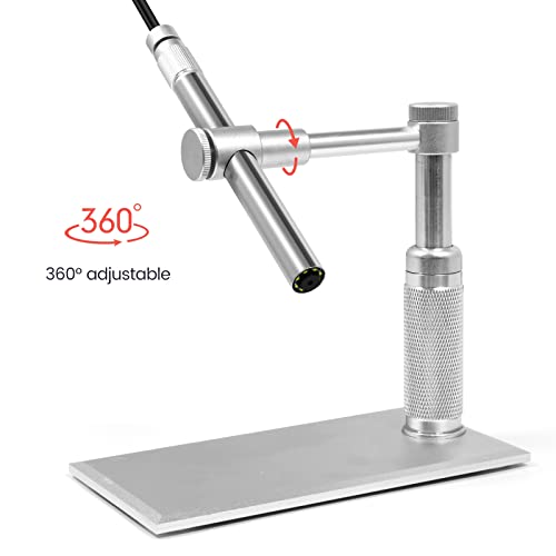 Andonstar A1 Digital USB Microscope with Metal Stand, CMOS Sensor 2 Million Pixels, 1-500 Times, Camera&Video Microscope for Coin, Jewelry, PCB Repairing, Windows mac Compatible, 8 Built-in LED Light