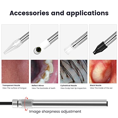 Andonstar A1 Digital USB Microscope with Metal Stand, CMOS Sensor 2 Million Pixels, 1-500 Times, Camera&Video Microscope for Coin, Jewelry, PCB Repairing, Windows mac Compatible, 8 Built-in LED Light